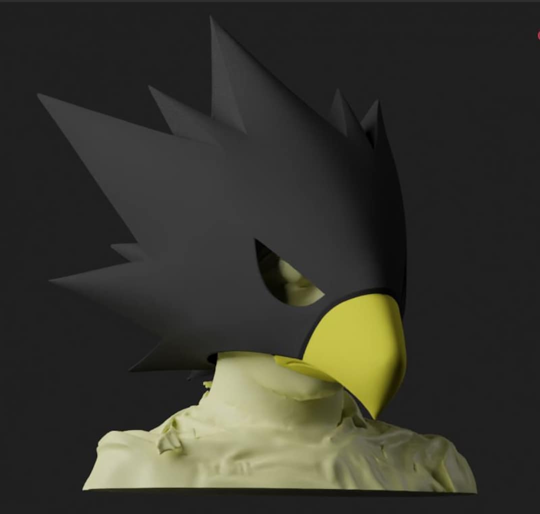 Tokoyami Helmet 3D Printable File - Etsy
