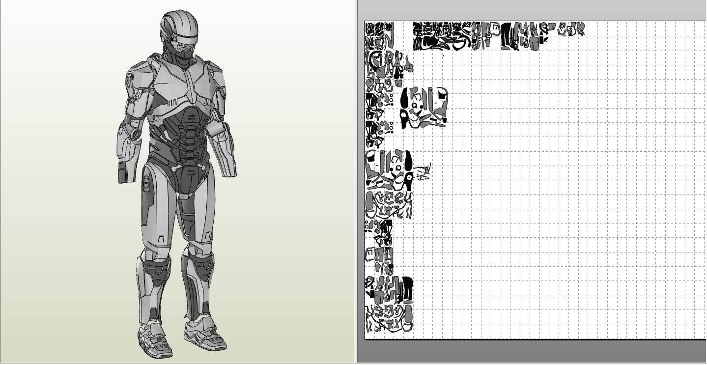 Robocop 2014 Full Suit Pepakura Foam Files - Etsy