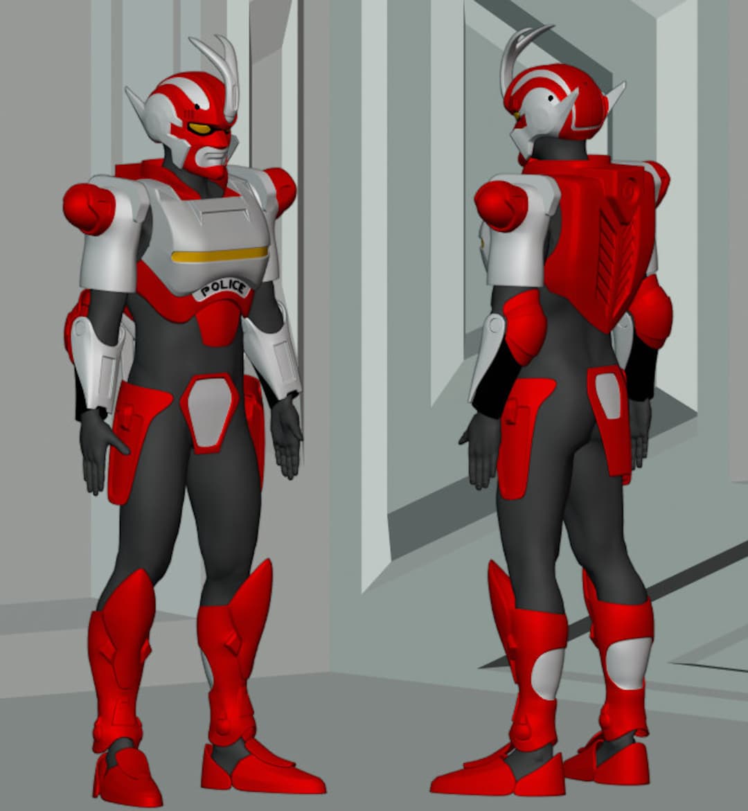 Cybercop Jupiter Armor 3d Print File - Etsy