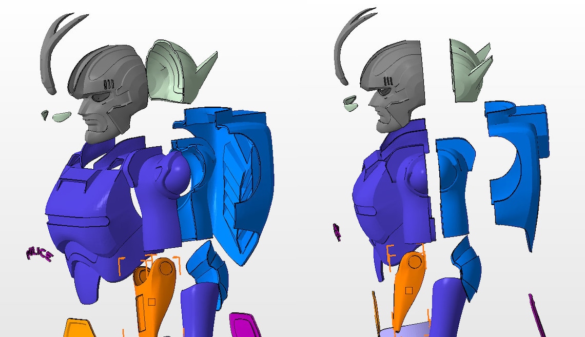 Cybercop Jupiter Armor 3d Print File - Etsy