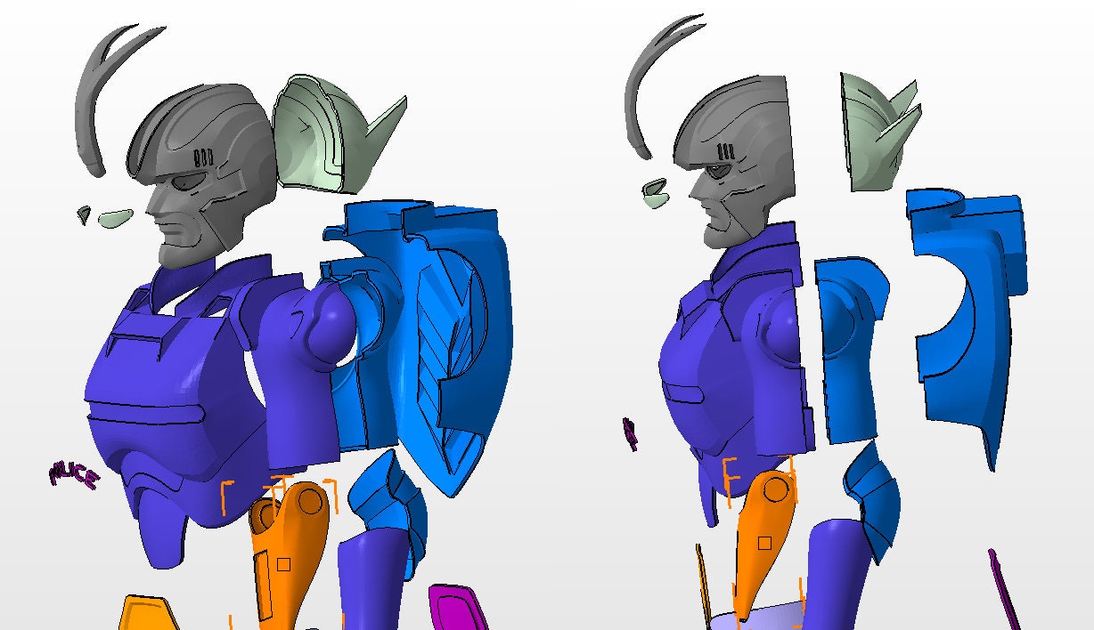 Cybercop Jupiter Armor 3d Print File - Etsy