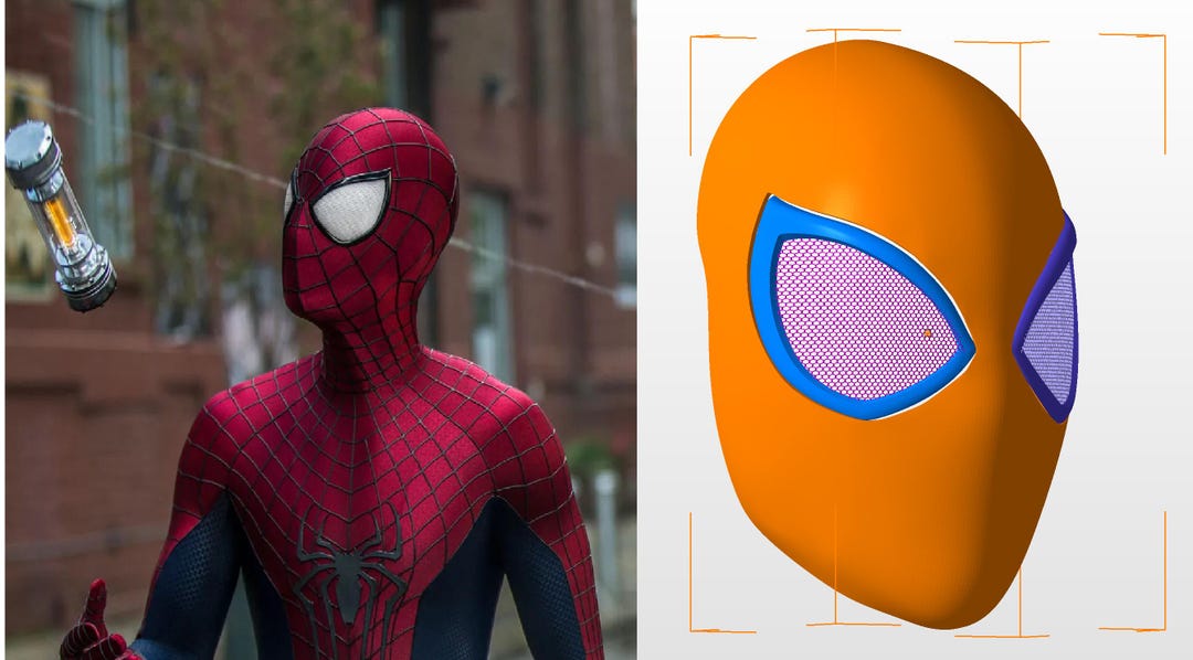 The Amazing Spider Man 2 Faceshell 3D FILE - Etsy