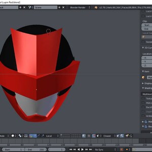 Lupin Ranger Red Helmet 3D - Etsy
