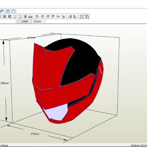 Lupin Ranger Red Helmet 3D - Etsy