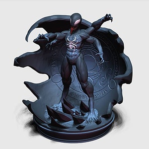 Venom Feat Spider Stl File - Etsy