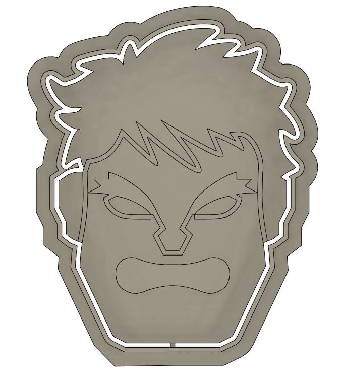Cookie Cutter Hulk 3D File - Etsy