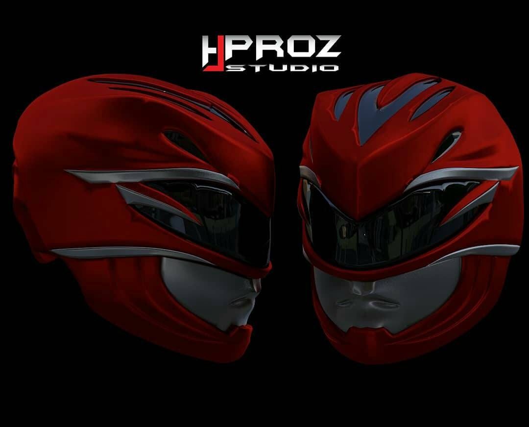 Power Rangers 2017 Red Ranger Helmet 3d Printer File - Etsy