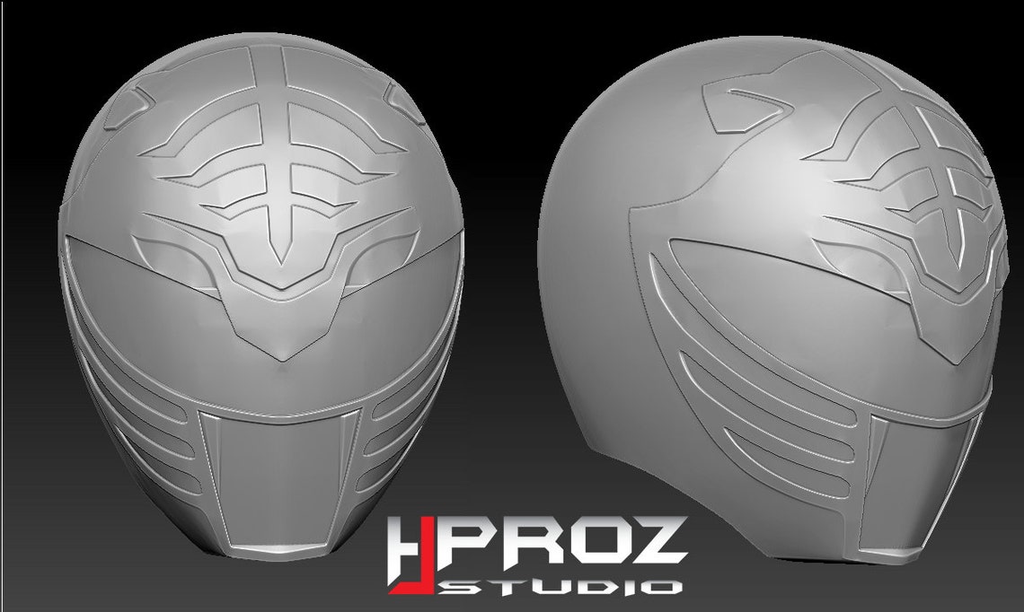 MMPR Legacy White Ranger Helmet 3d Printer File | Etsy