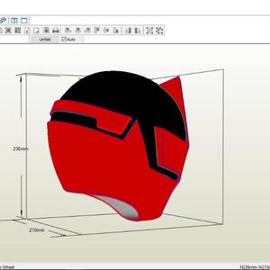 Lupin Ranger Red Helmet 3D - Etsy