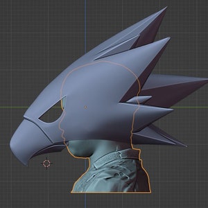Tokoyami Helmet 3D Printable File - Etsy