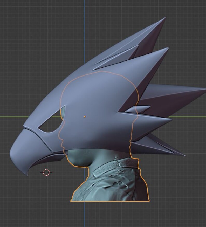 Tokoyami Helmet 3D Printable File - Etsy