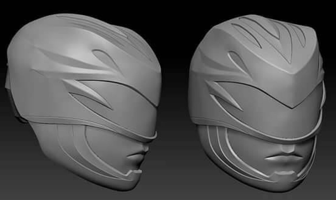 Power Rangers 2017 Red Ranger Helmet 3d Printer File - Etsy