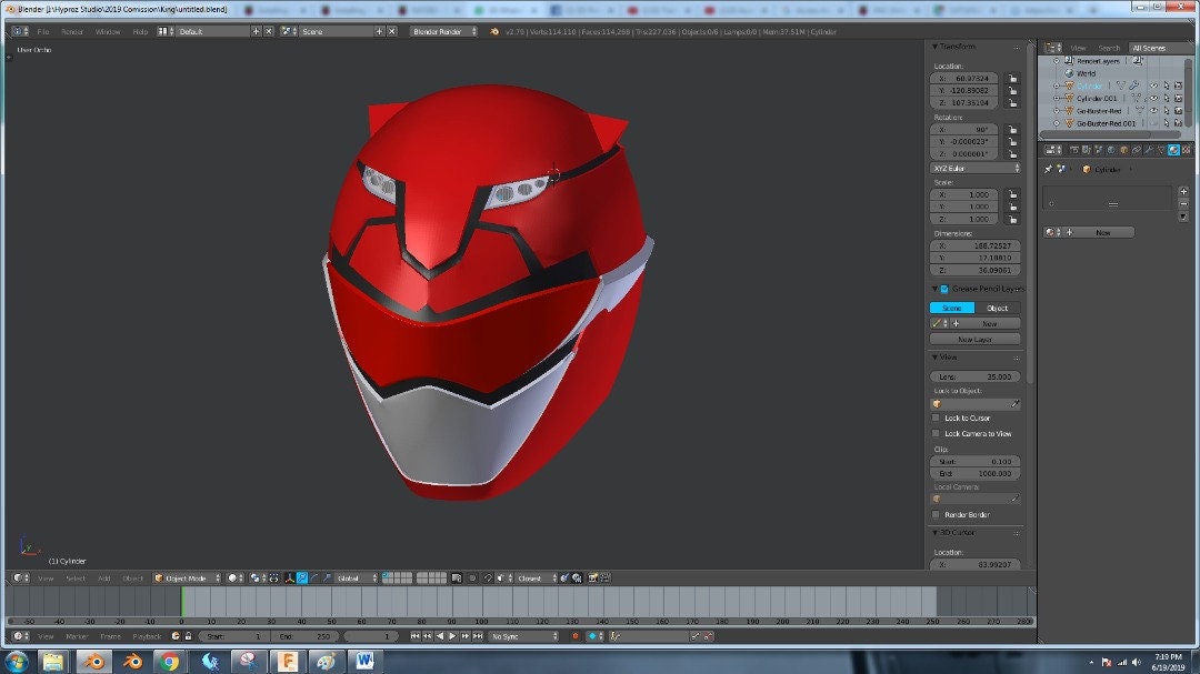 Go Buster Red 3D Printer STL - Etsy