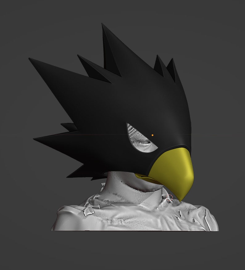 Tokoyami Helmet 3D Printable File - Etsy