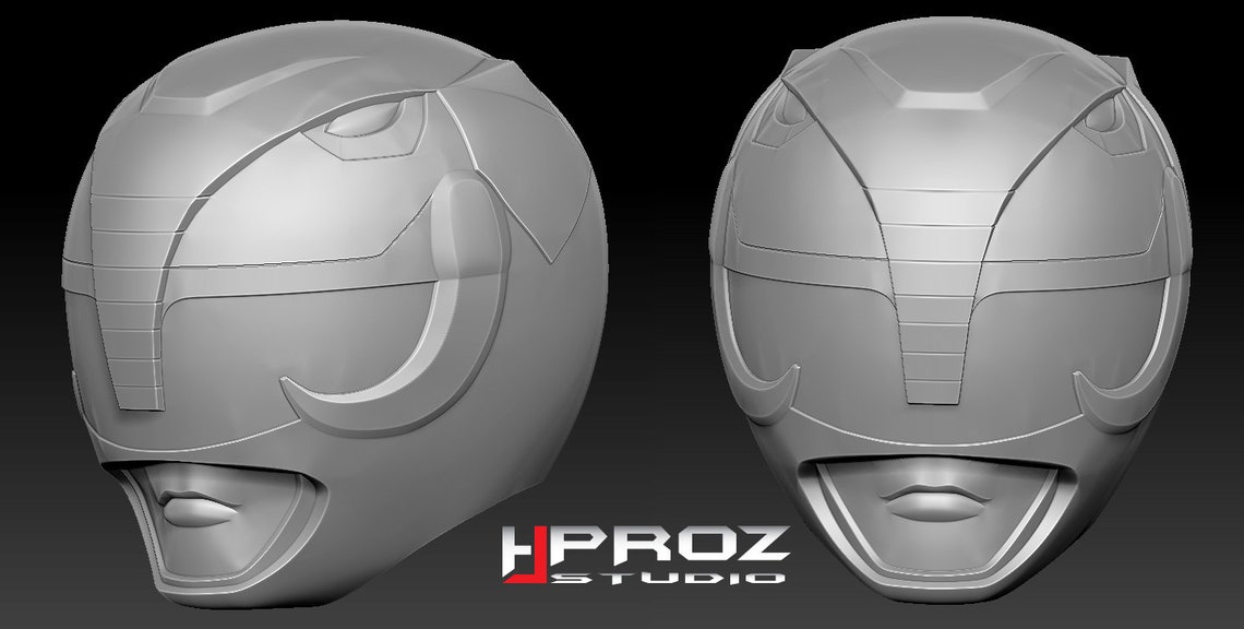 MMPR Legacy Black Ranger Helmet 3d Printer File - Etsy