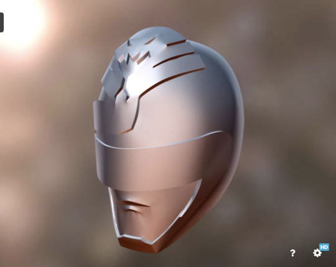 Silver Kyuranger Helmet - Etsy