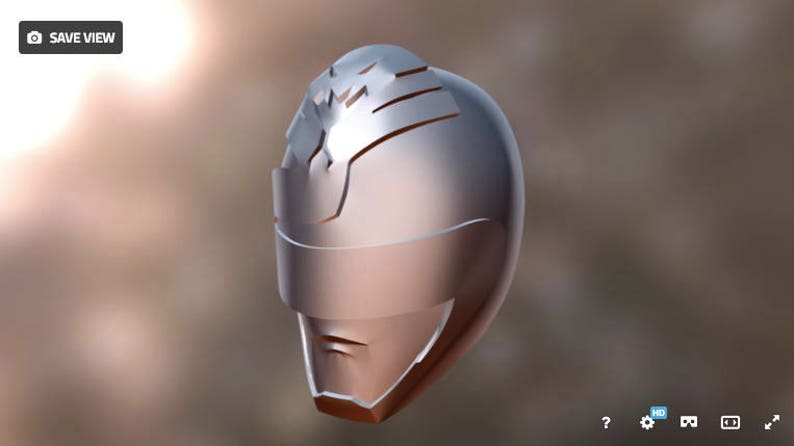 Silver Kyuranger Helmet - Etsy