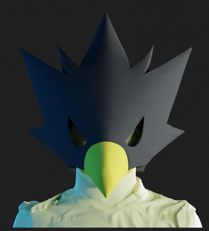 Tokoyami Helmet 3D Printable File - Etsy Australia