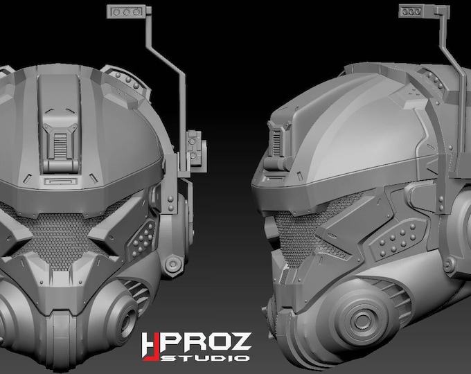 Titanfall Battlerifle Pilot Helmet 3d Printer File - Etsy