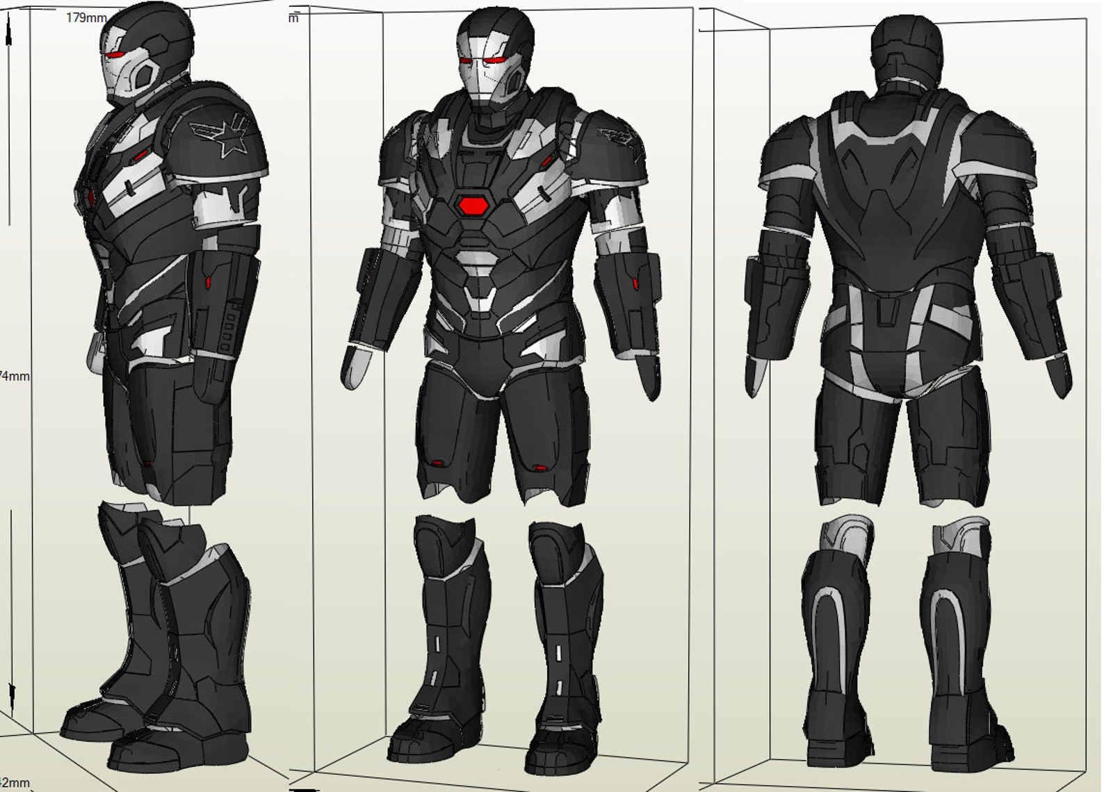 War Machine Endgame Suit Mk5 Pepakura Pdo File - Etsy