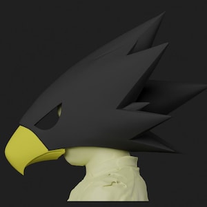 Tokoyami Helmet 3D Printable File - Etsy