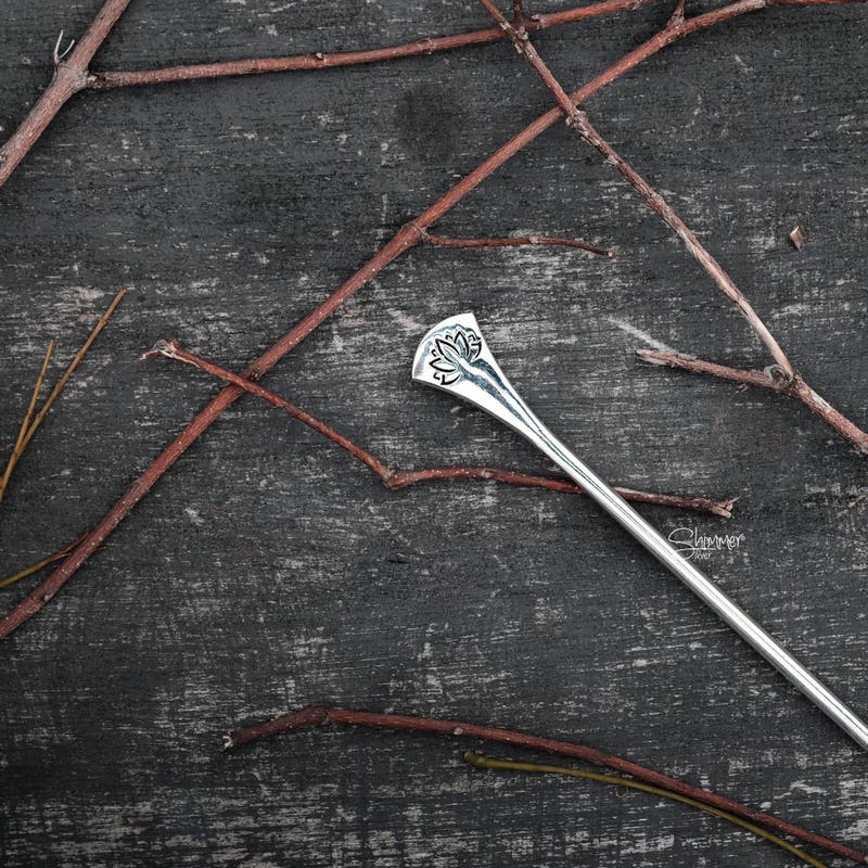 Silver Hair Stick - Etsy