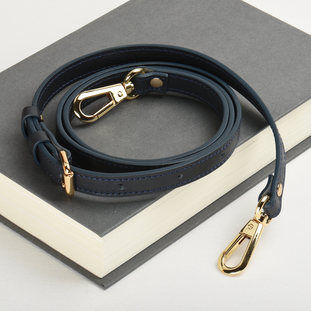 Navy Blue Faux Leather Purse Straps Adjustable Bag Strap Replacement 1 ...