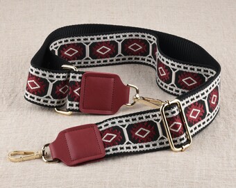 Dark Red Fabric Bag - Etsy