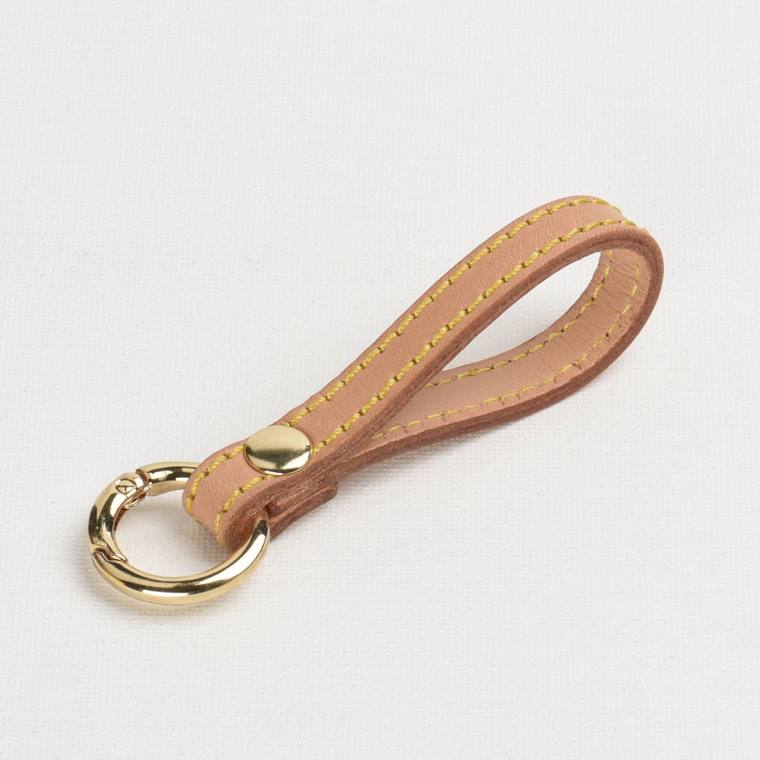Light Tan Vachetta Leather Key Ring Strap Wallet Strap Small Bag Handle ...