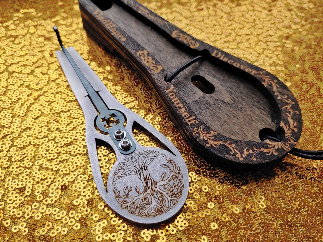 MEGABASS 2 in 1 Jew's Harp - Tree of Life - in a Wooden Case (jaw/mouth ...