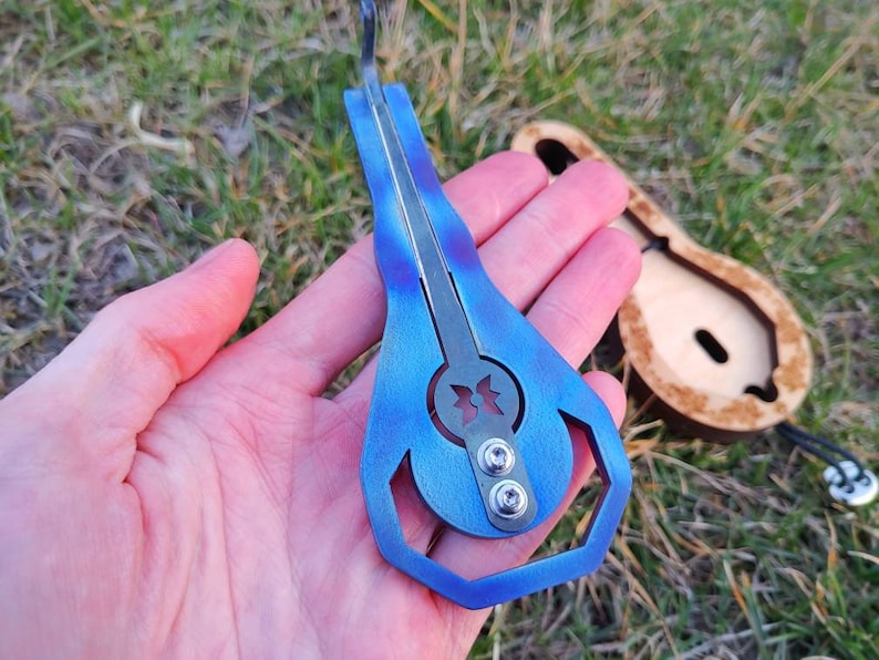 TITANIUM Jew's Harp - "big Titan " - in a Wooden Case (jaw Harp ...