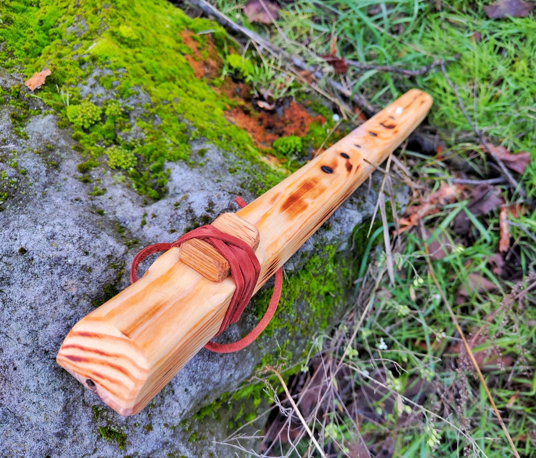 BASS CEDAR Native American Flute "source" - Hand Made - Very Deep Sound ...