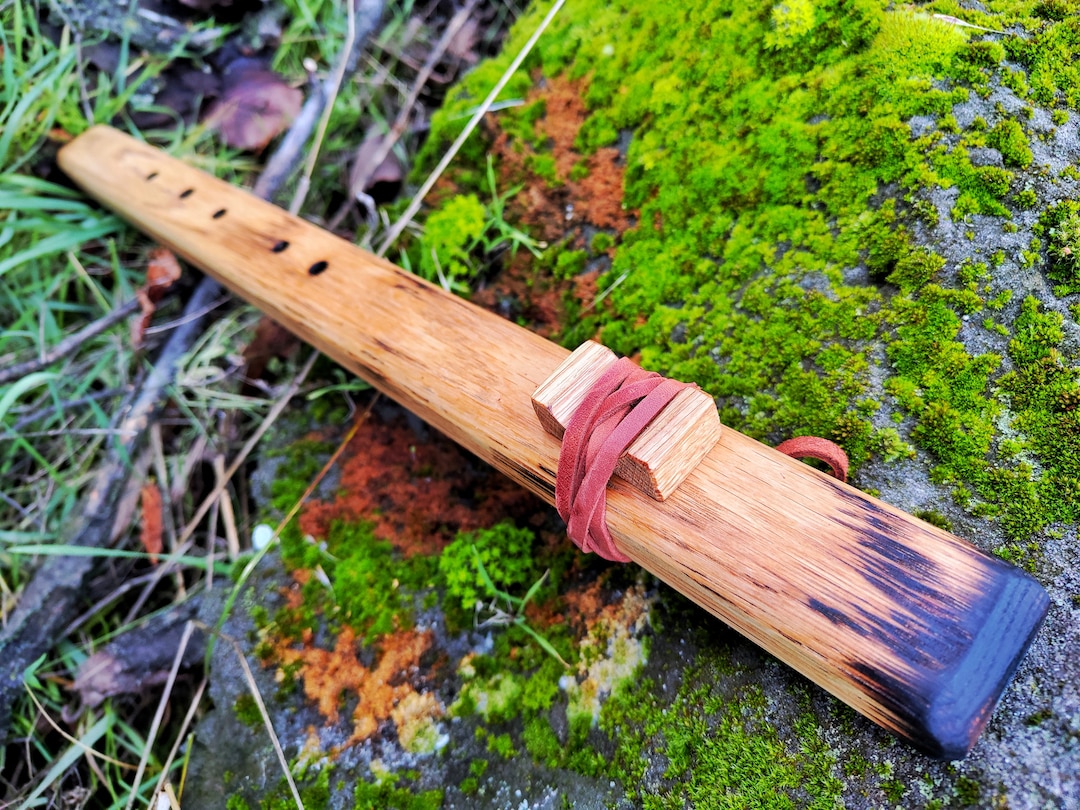 Native American OAK Flute "wind" - Hand Made - Very Deep Sound Sound ...