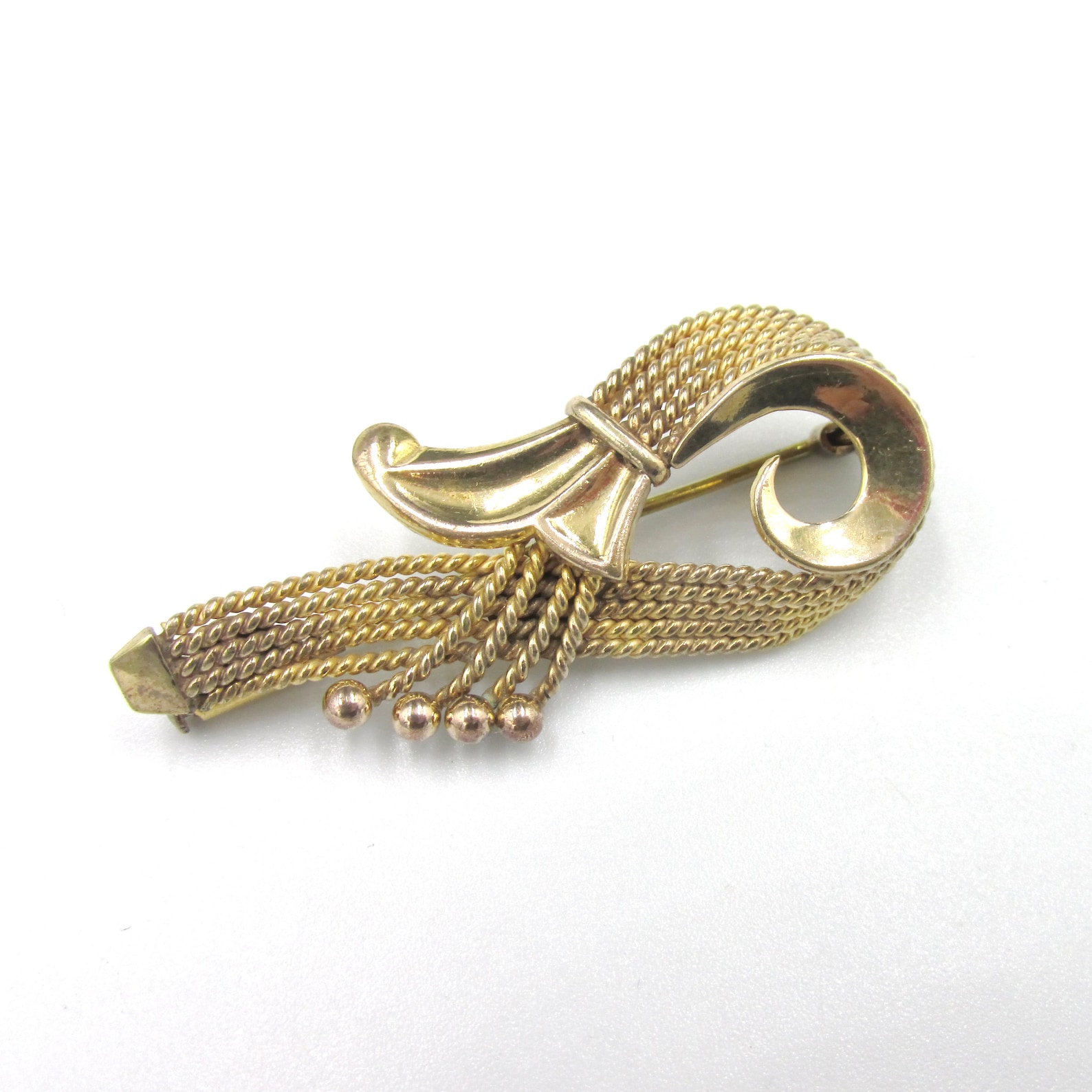 Broche vintage fabrication française des années 50 en plaqué | Etsy