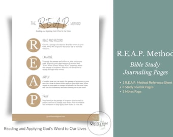 H.E.A.R. Bible Study Method Guide and Worksheets, Printable Guided ...