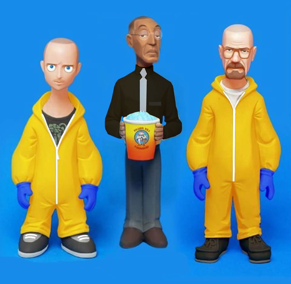 Breaking Bad Figure Walter White, Jesse Pinkman, Gus Fring for 3d ...