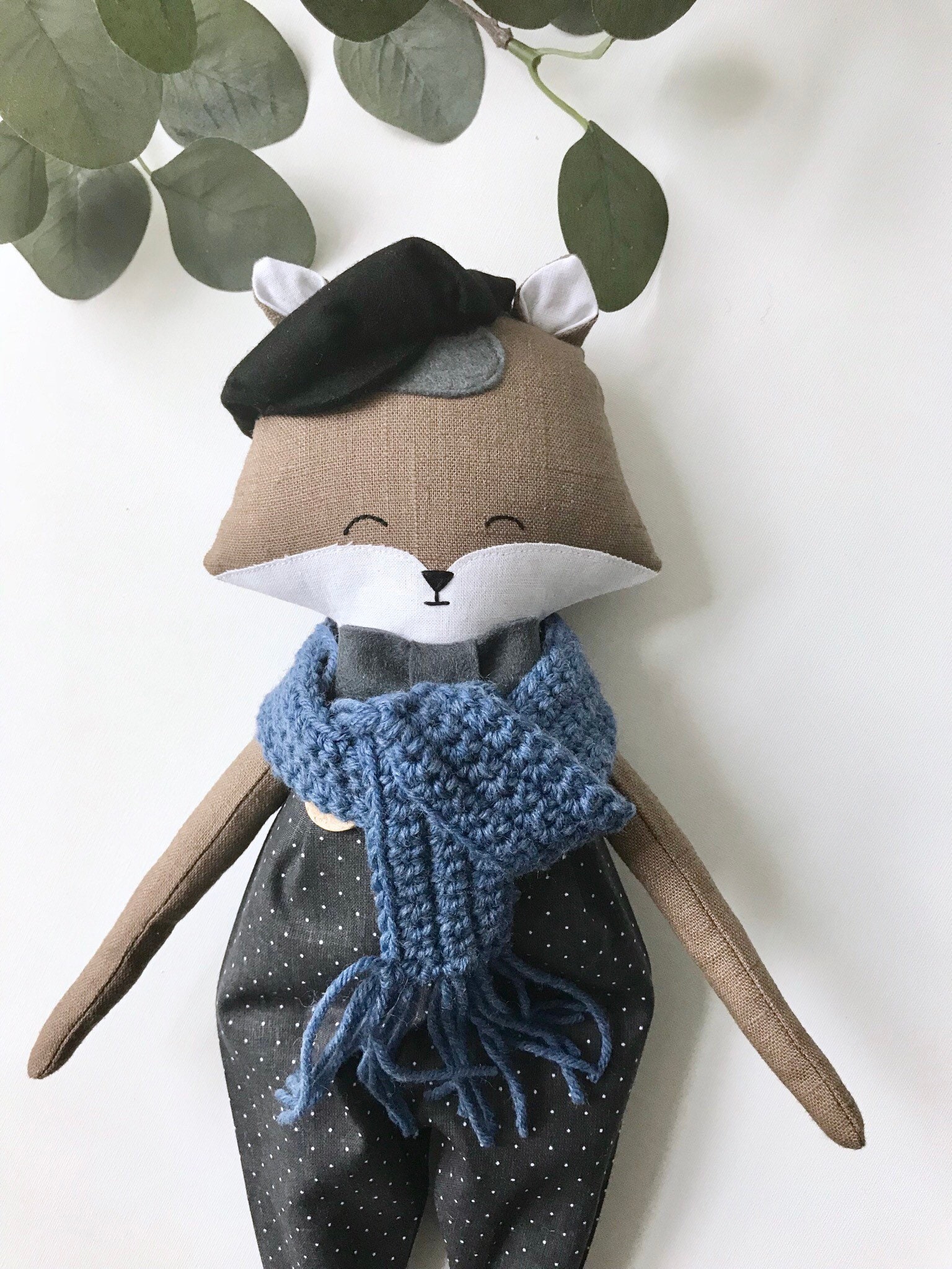Cloth Doll for Boys Nursery Decor Fox Boy Doll Fox Rag Doll | Etsy