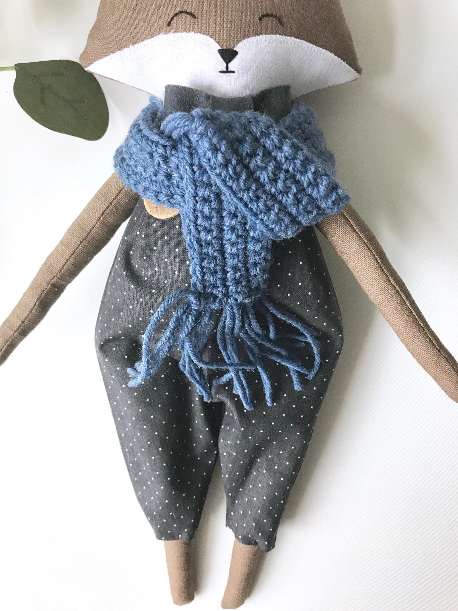Cloth Doll for Boys Nursery Decor Fox Boy Doll Fox Rag Doll | Etsy