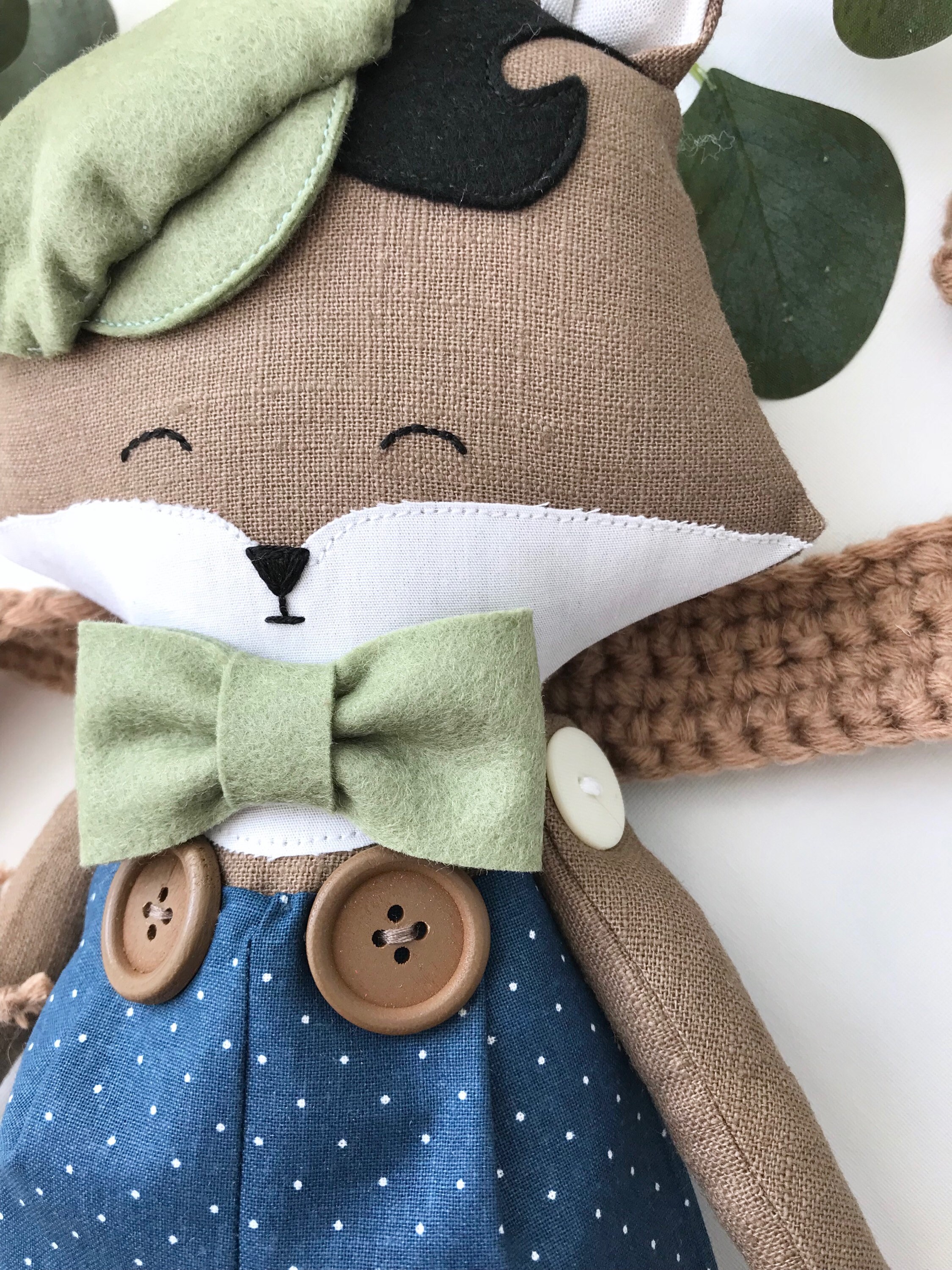 Cloth Doll for Boys Nursery Decor Fox Boy Doll Fox Rag Doll - Etsy