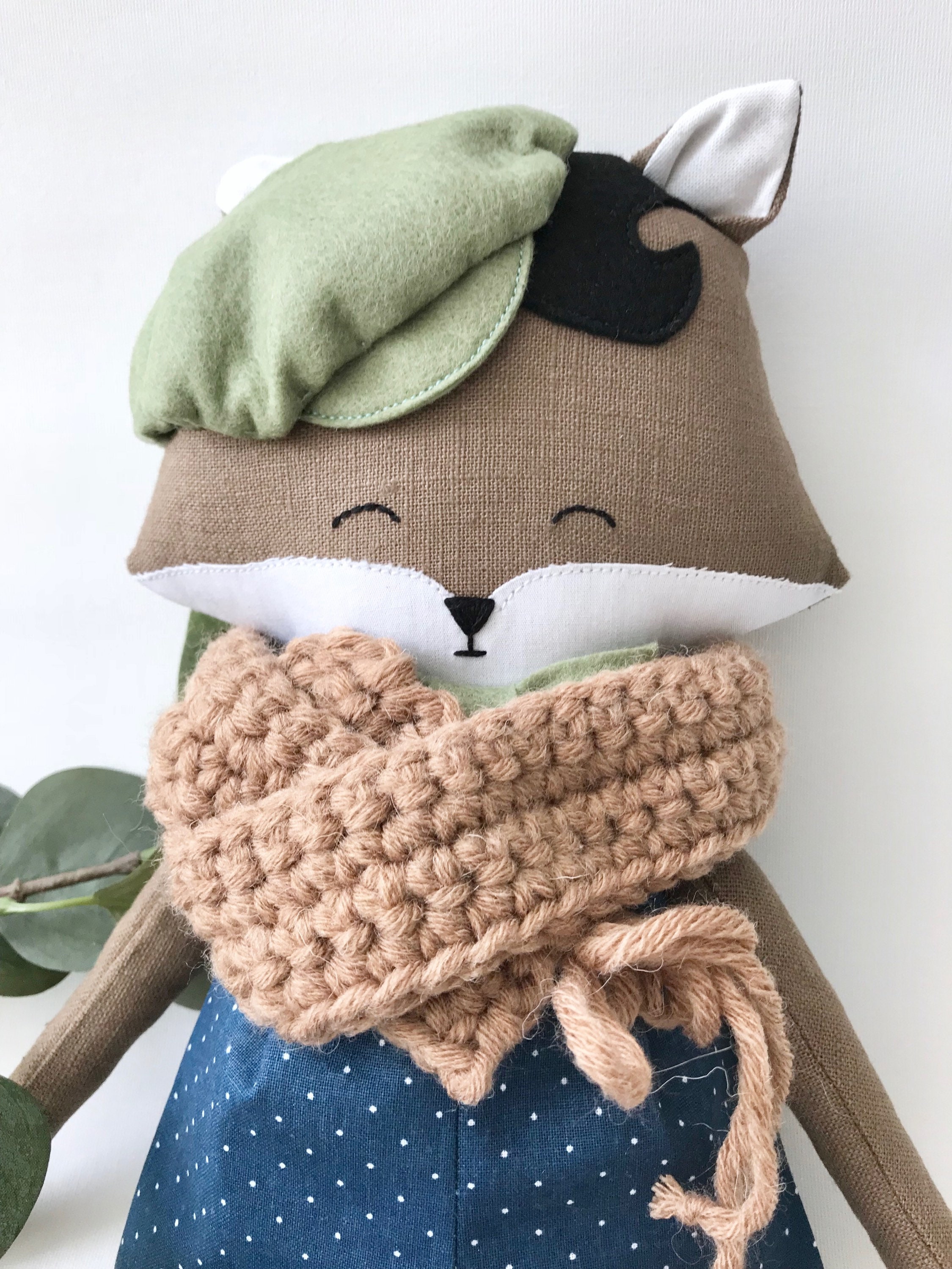 Cloth Doll for Boys Nursery Decor Fox Boy Doll Fox Rag Doll - Etsy
