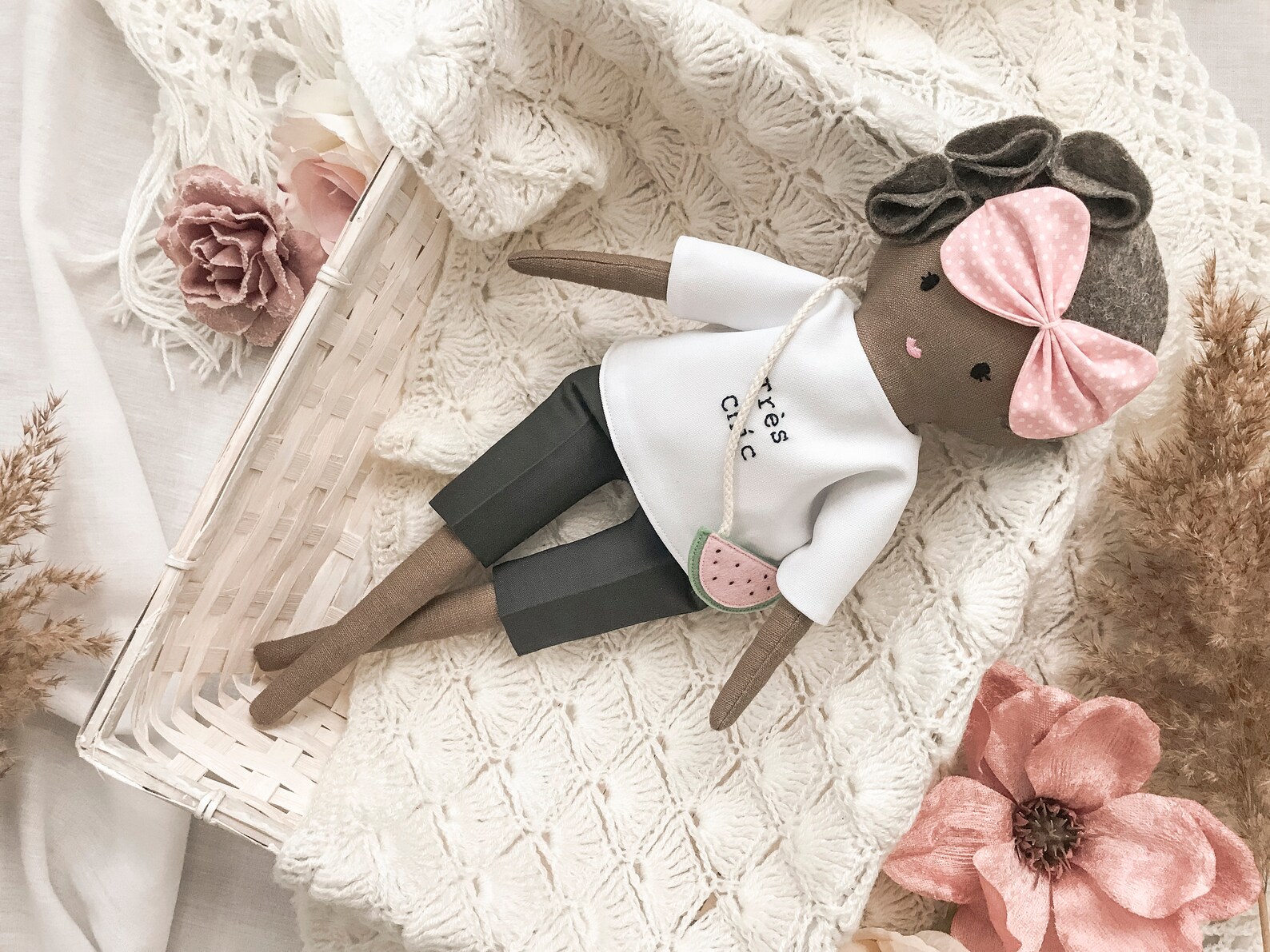 Handmade soft body rag doll | Etsy