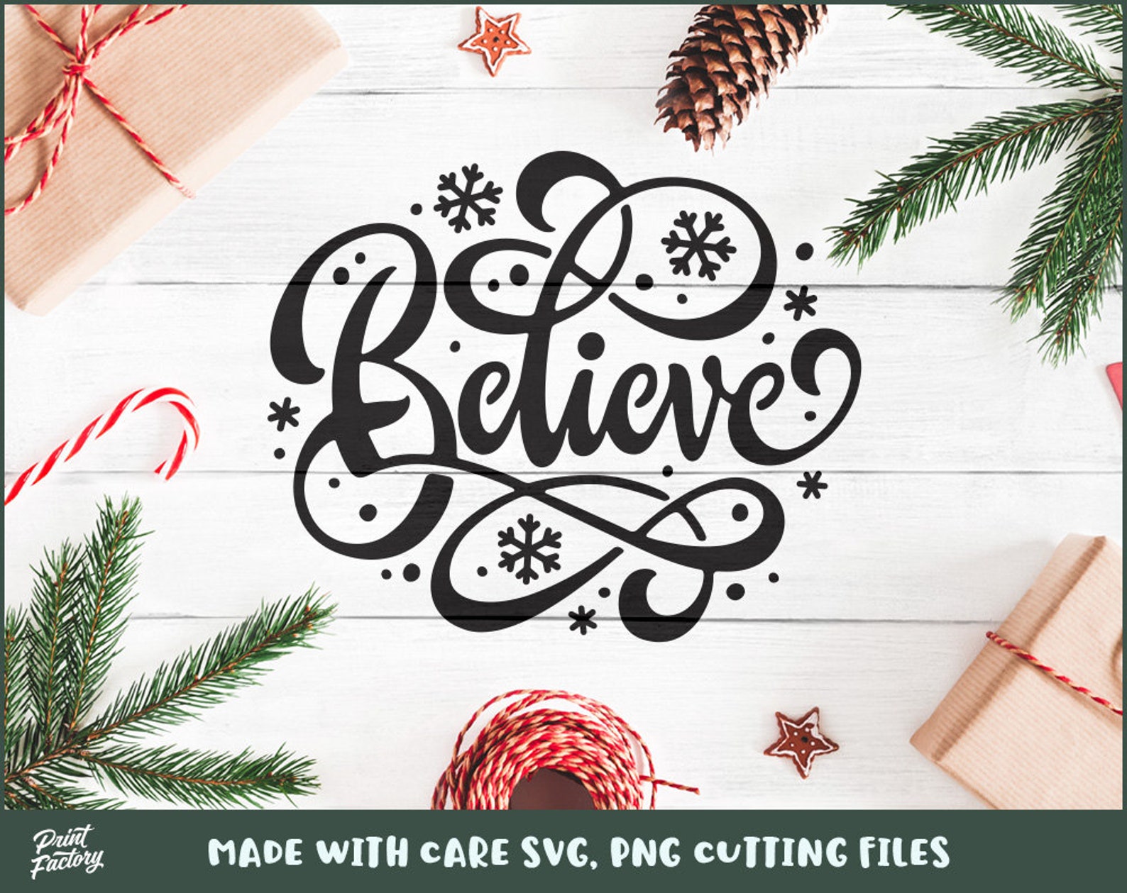 Believe SVG Christmas SVG Believe in Christmas Merry - Etsy