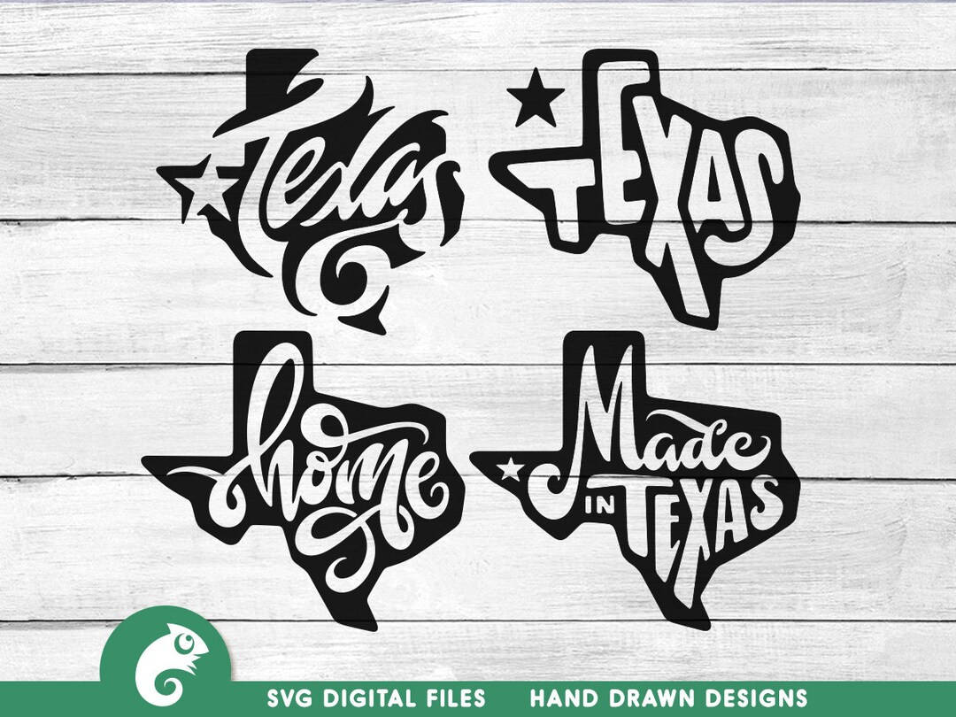 Texas State SVG Bundle: Home & Made in Texas Designs (digital Download ...