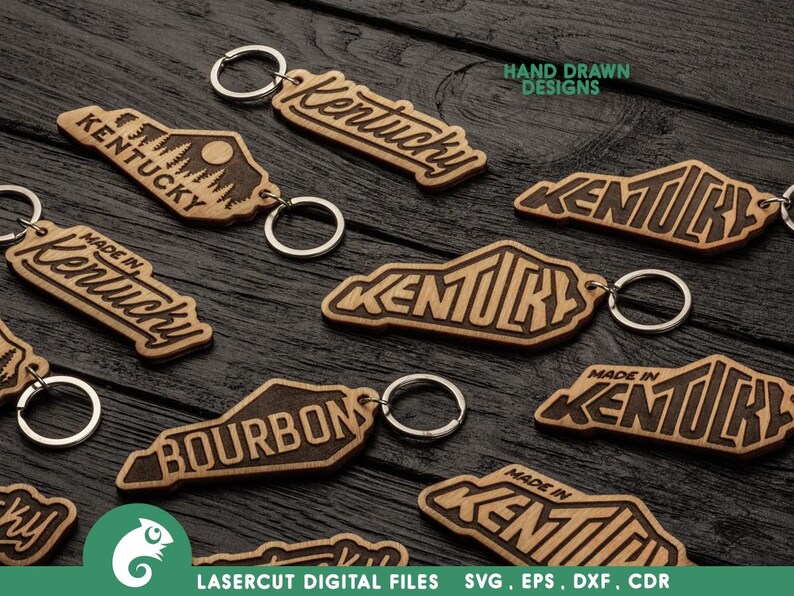Kentucky Keychain SVG Laser Cut Files (digital Download) - Etsy Canada