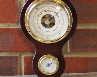 Wooden barometer | Etsy