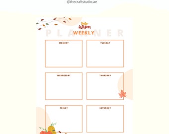 November Weekly Planner, Printable Planner, Digital Planner, Instant ...