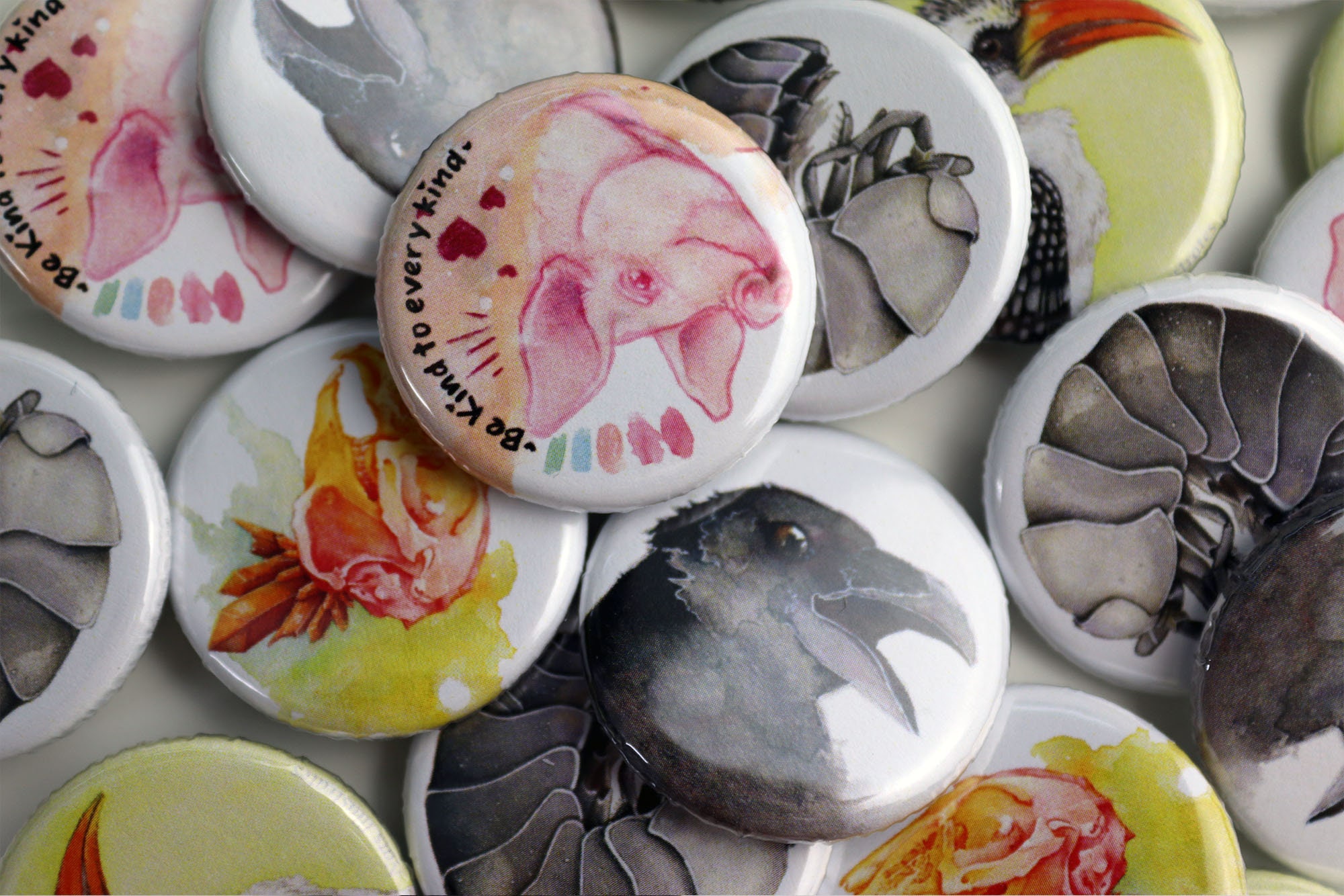 Crow 32mm Badge - Etsy