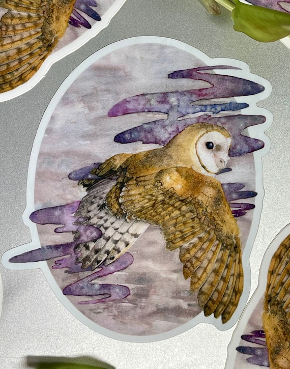 Barn Owl Magical Sticker - Etsy