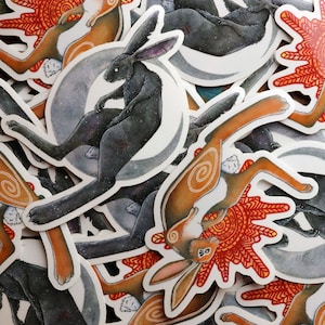 Watership Down Rabbits/hares Inspired Sticker - Etsy