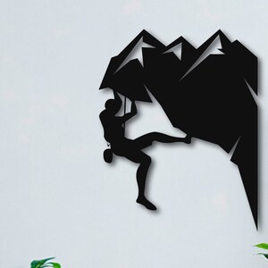 Hiking Wall Climbing Metal Wall Art Decorartion Hanging - Etsy